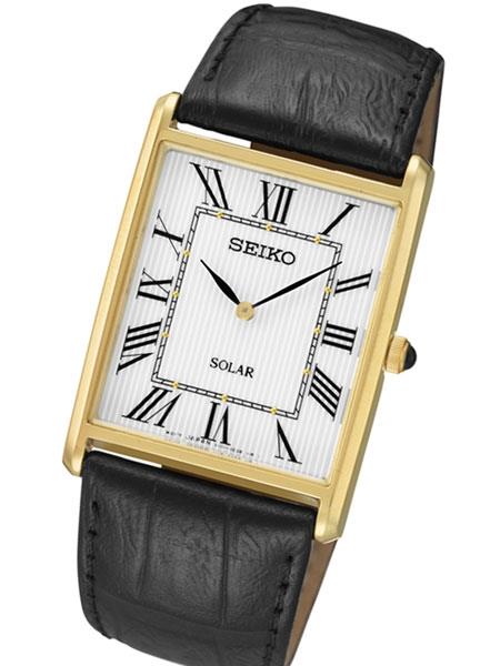 Seiko Solar Watch Mens SUP880. 6.5mm Thin Tank Style.22mm .28mm Case L ...